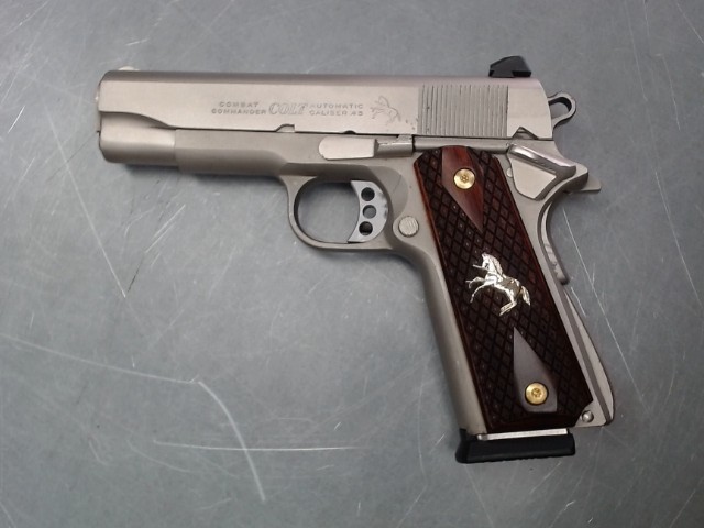 Colt Firearms Combat Commander Matte Nickel 45 ACP | BJ Pawn & Gun Inc.